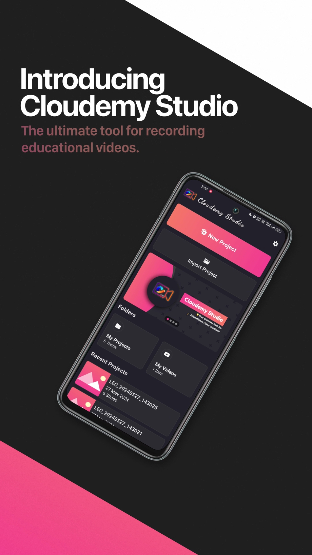 Cloudemy Studio: Professional 4K Video Lecture Recorder & Educational Tools